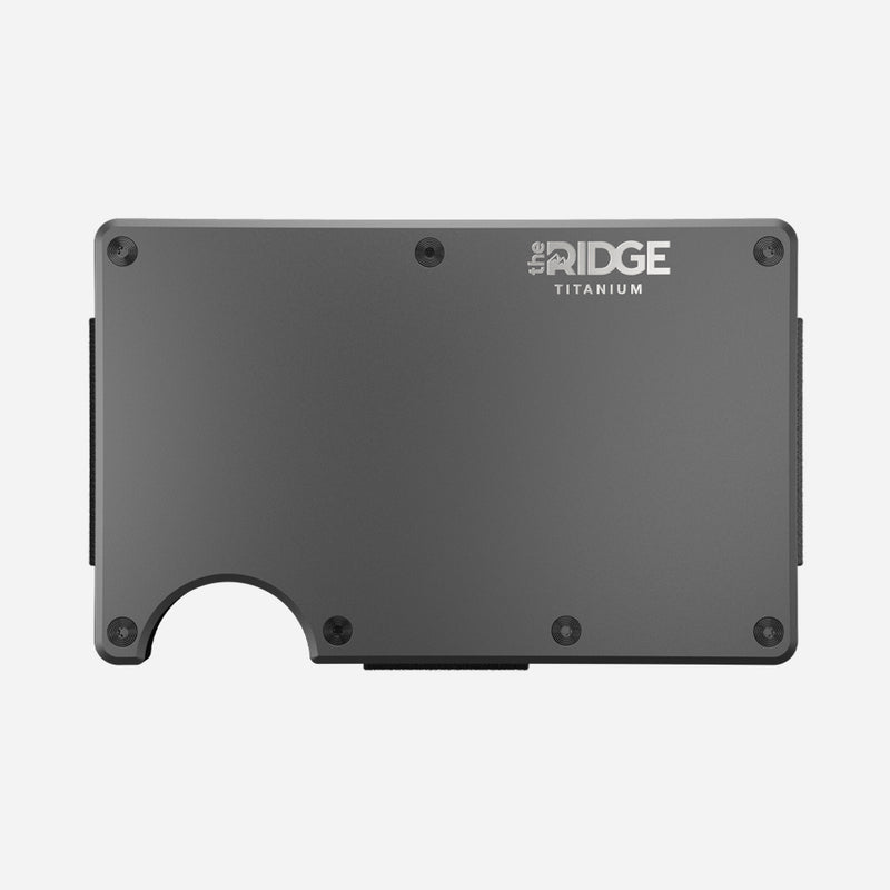 Ridge Wallet Matte Titanium Gunmetal | The Ridge - Ridge CA