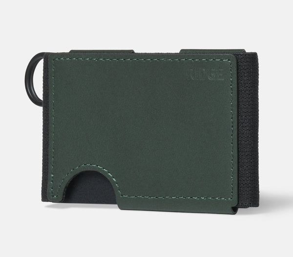 Hunter Green Leather Ridge BiFlex — 100% Leather Everyday Carry - Ridge CA