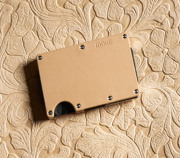 Ridge Wallet — Natural Leather - Ridge CA