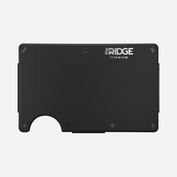 Black Titanium Wallet - Slim & Strong | The Ridge - Ridge CA
