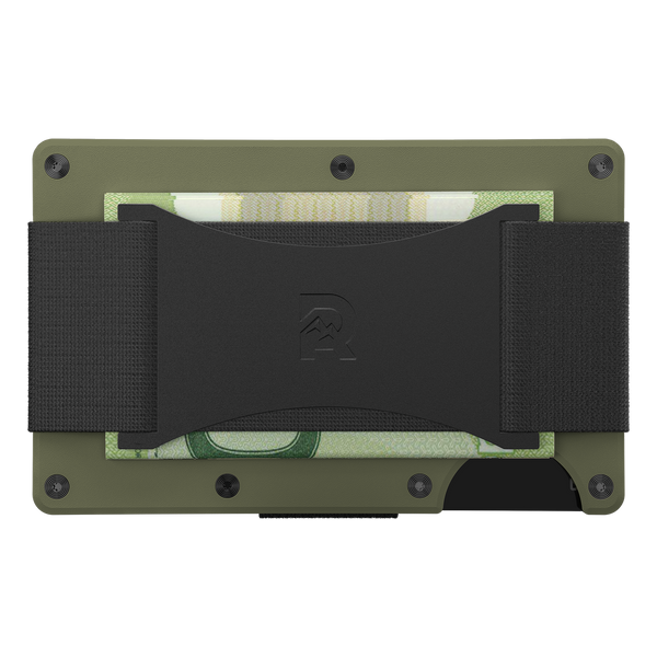 The Ridge Wallet: Titanium - Matte Olive - Ridge CA