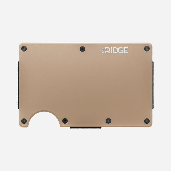 Mojave Tan Ridge Wallet — Sleek Aluminum // The Ridge - Ridge CA